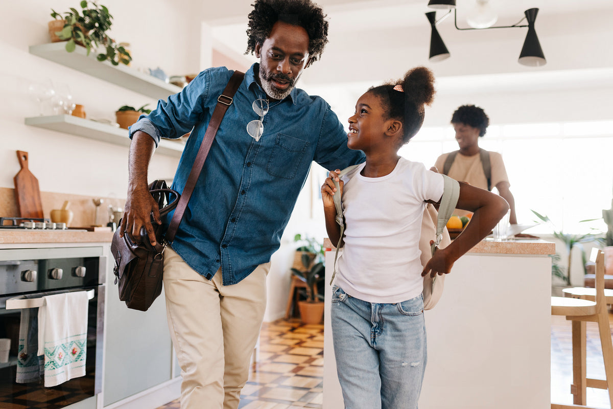 Morning routine: Father and daughter getting ready for school – Jacob ...