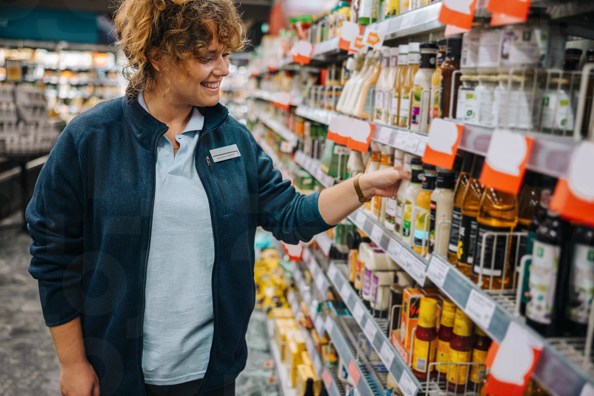 Woman working in supermarket – Jacob Lund Photography Store- premium ...