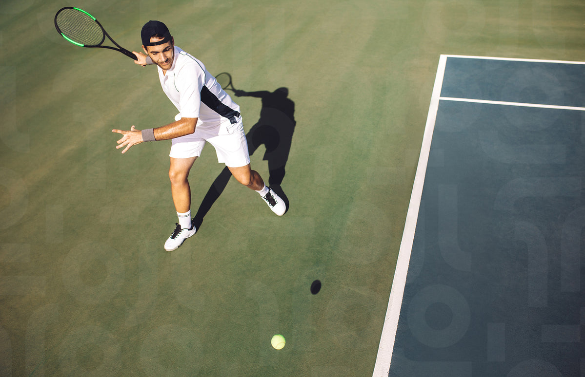 Tennis player hitting a forehand from baseline. – Jacob Lund ...