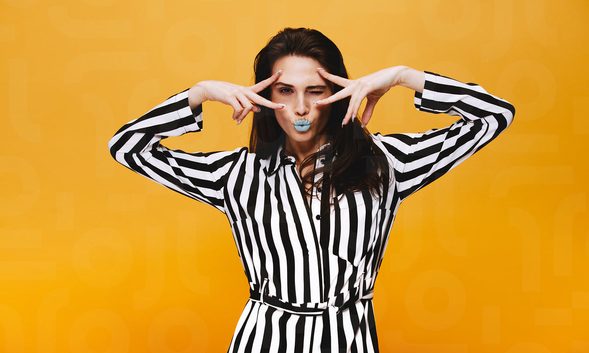 Funky female model in studio – Jacob Lund Photography Store- premium ...