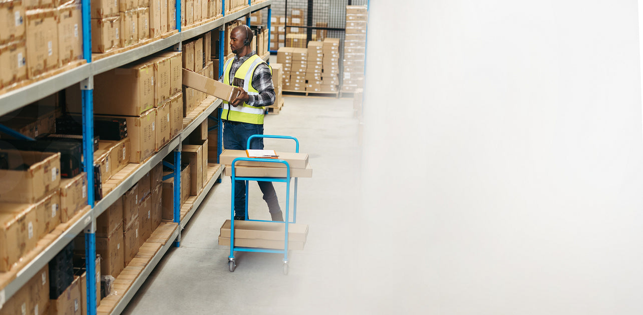 Warehouse picker doing voice-directed order picking – Jacob Lund ...