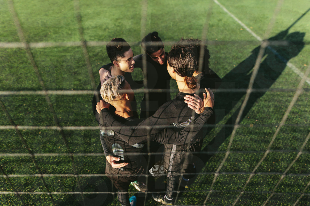 Five a side football team in circle – Jacob Lund Photography Store ...