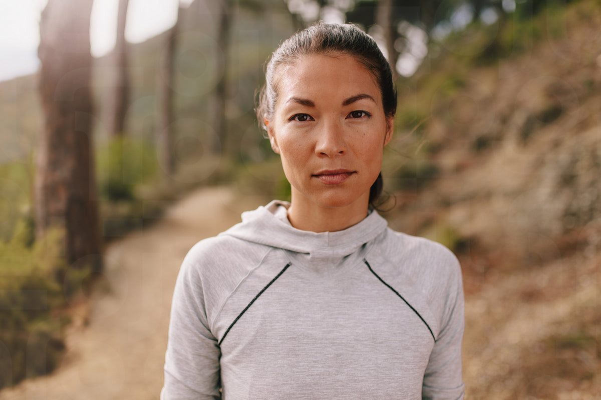 Asian woman runner on country road – Jacob Lund Photography Store ...