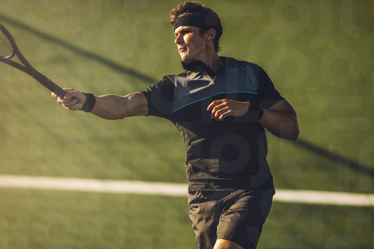 Tennis player practicing forehand on a hard court – Jacob Lund ...