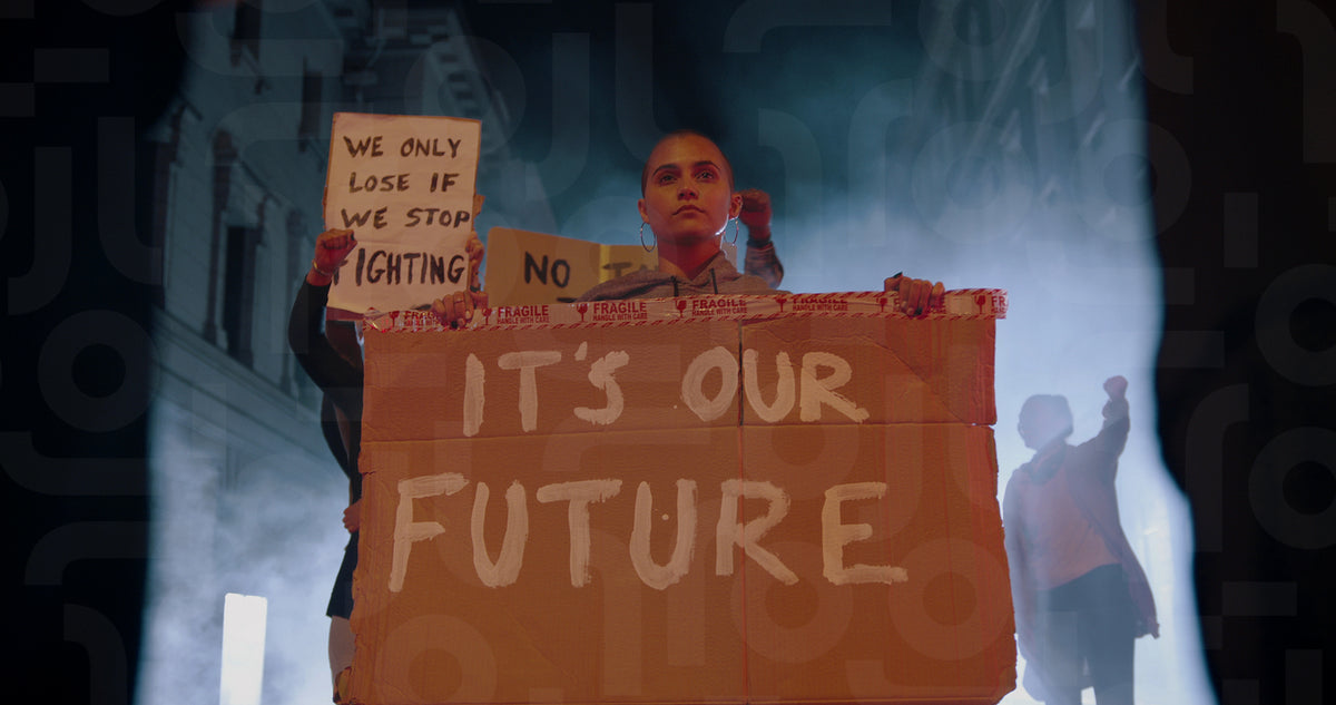 Activists with banners defending their rights – Jacob Lund Photography ...